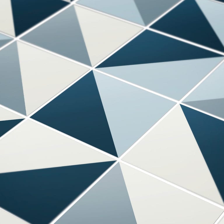 Azulejo Autocolante Azul Geométrico (Pack de 56) | Casadart | Vinis ...