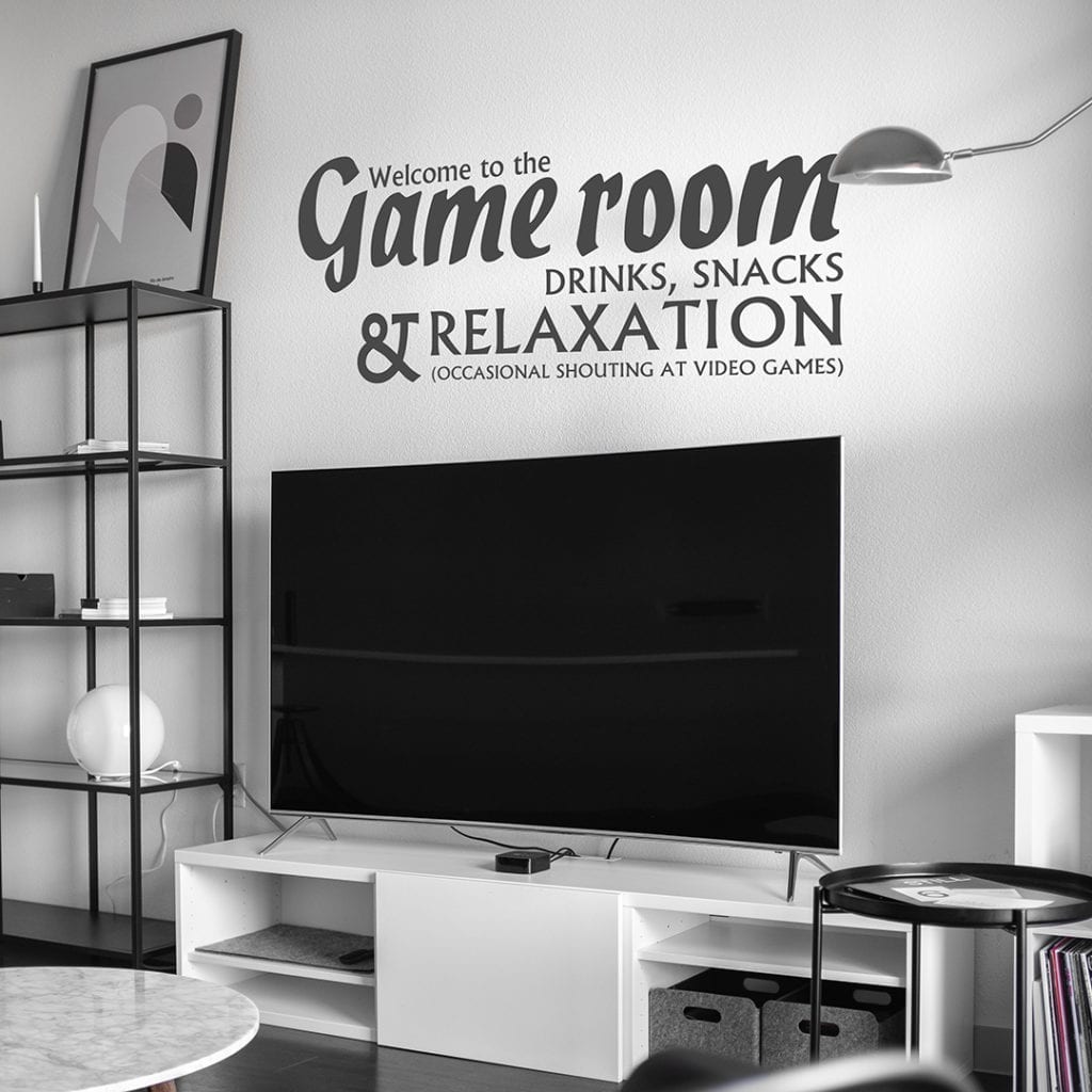 Welcome to the Game Room Vinil Decorativo | Casadart | Vinis ...