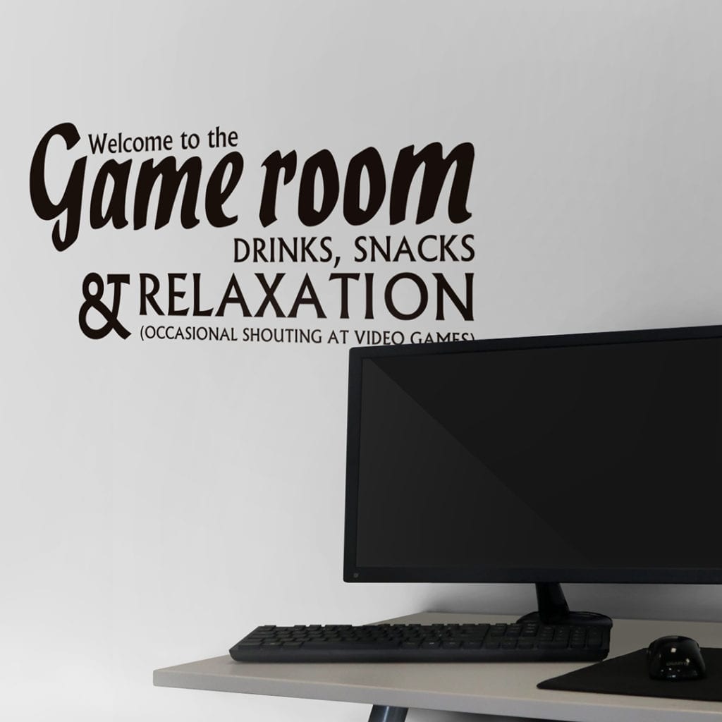 Welcome to the Game Room Vinil Decorativo | Casadart | Vinis ...